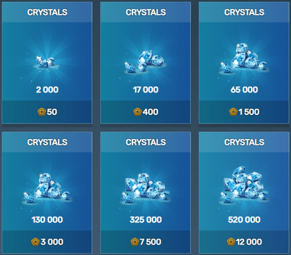 Crystals - Tanki Online Wiki